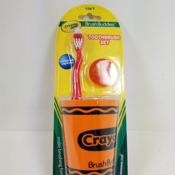 Crayola | Bath, Skin & Hair | Crayola Toothbrush Cap And Rinsing Cup ...
